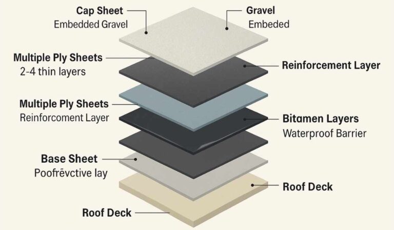 How Many Layers Are in a Built-Up Roof? | BUR Guide
