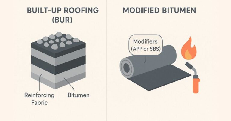 Built-Up Roof vs Modified Bitumen: Full Comparison Guide