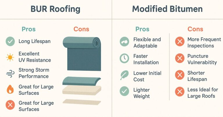 Built-Up Roof vs Modified Bitumen: Full Comparison Guide