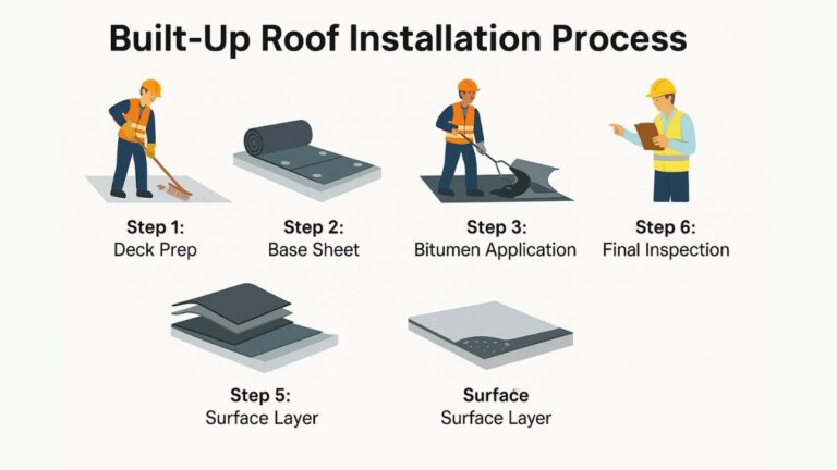 Built-Up Roof Installation: Step-by-Step Process Guide